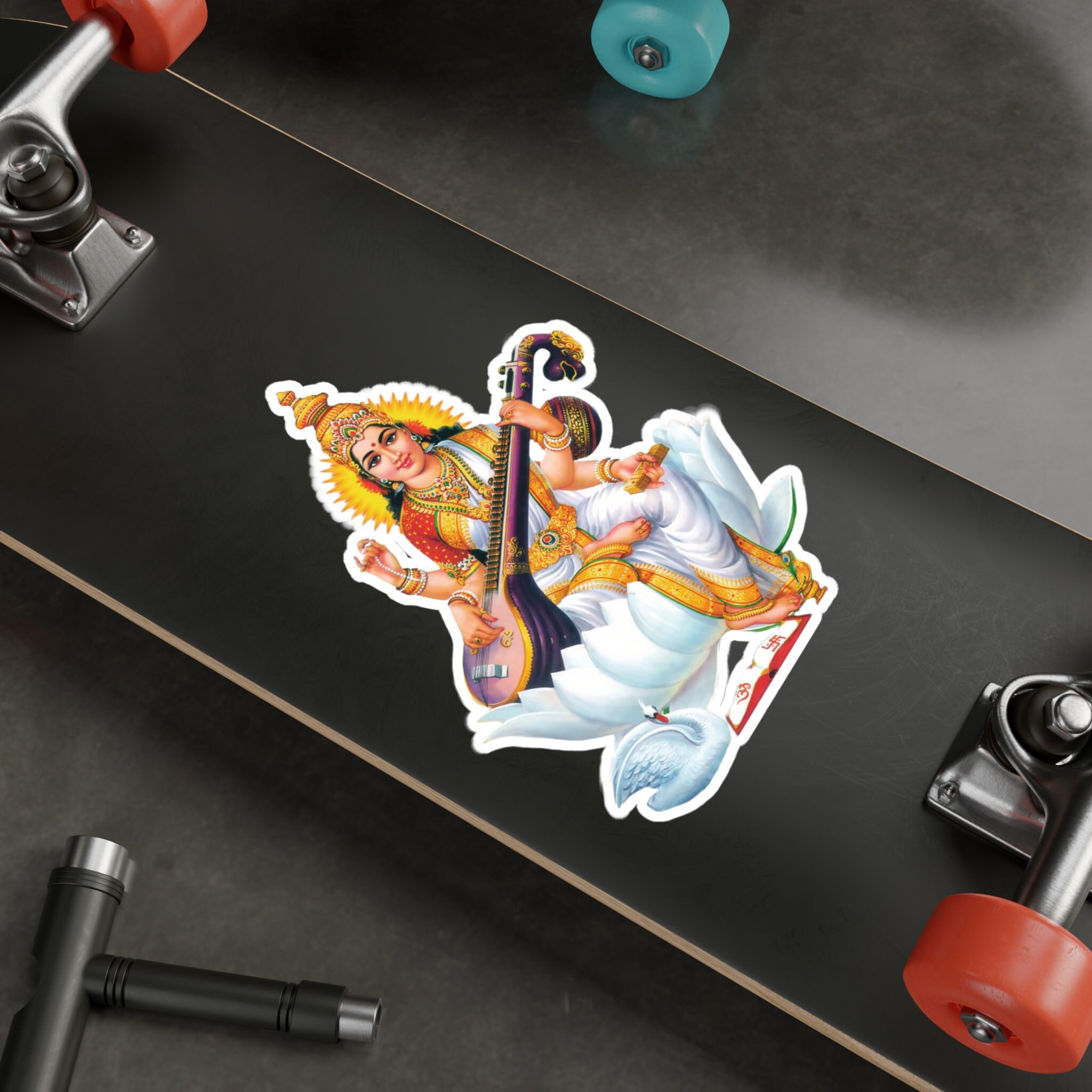 Goddess Sarasvati Saraswati Kiss-cut Vinyl Decal Sticker - Etsy