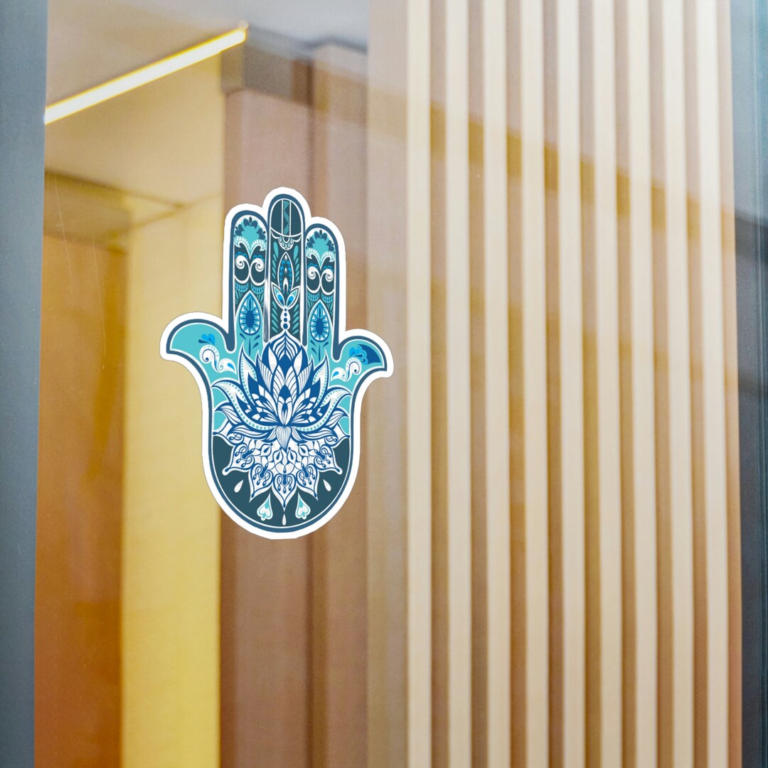 Hamsa - Chamsa - Lotus- Vinyl Decal - Hamsa Decal - Sticker - Etsy