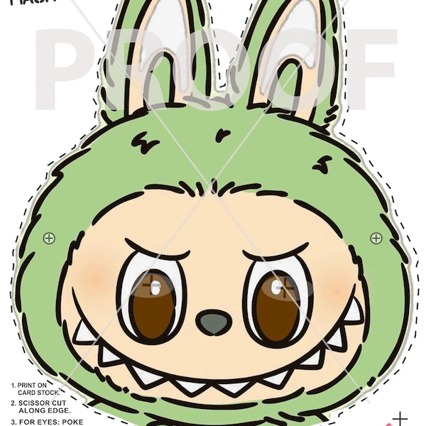 Labubu Mask for Adults - Etsy
