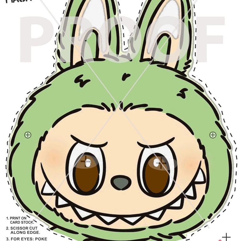 Labubu Mask for Adults - Etsy