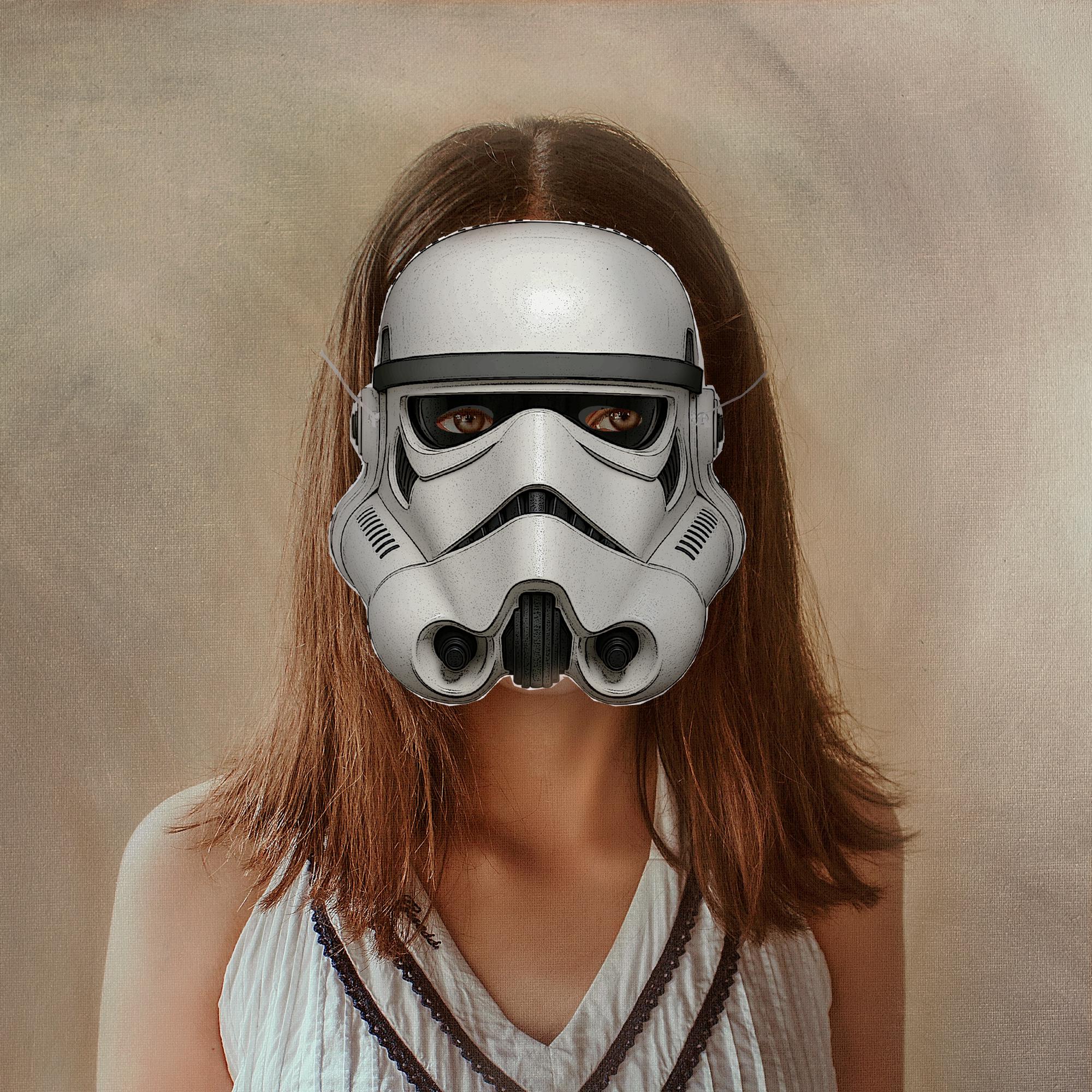 Stormtrooper Halloween Mask: Printable Costume Mask (digital Download ...