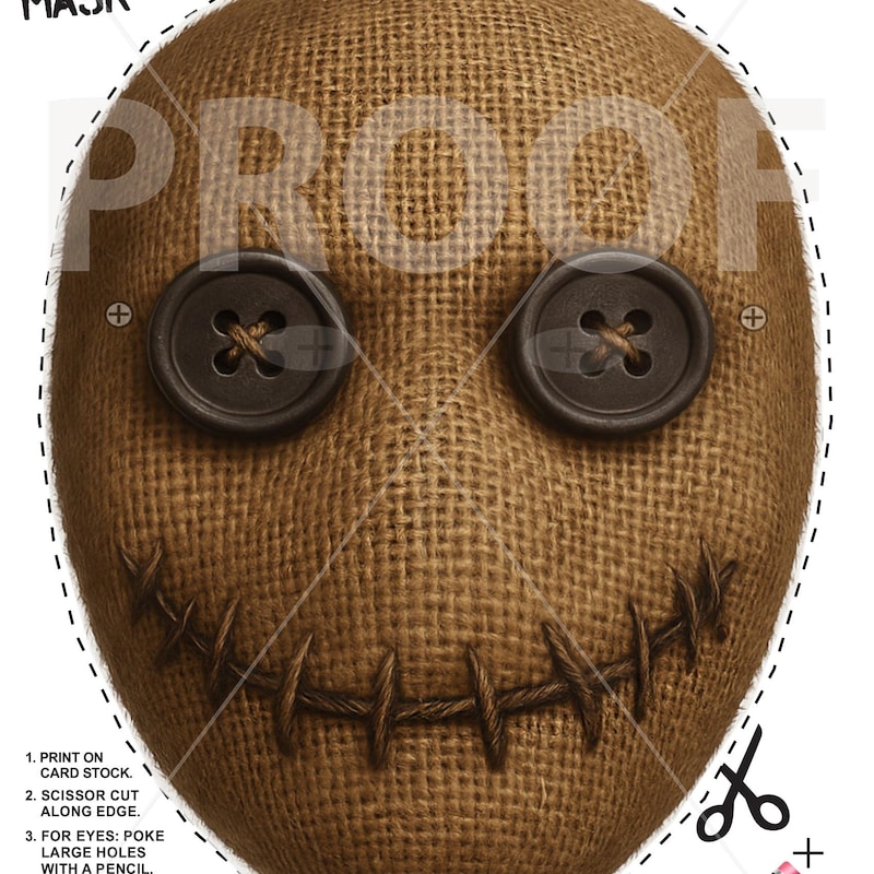 Scarecrow Mask - Etsy