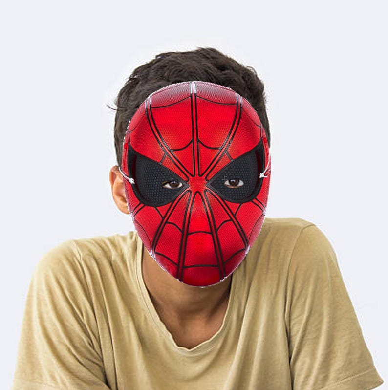 Printable Spider-man Halloween Mask (digital Download) - Etsy