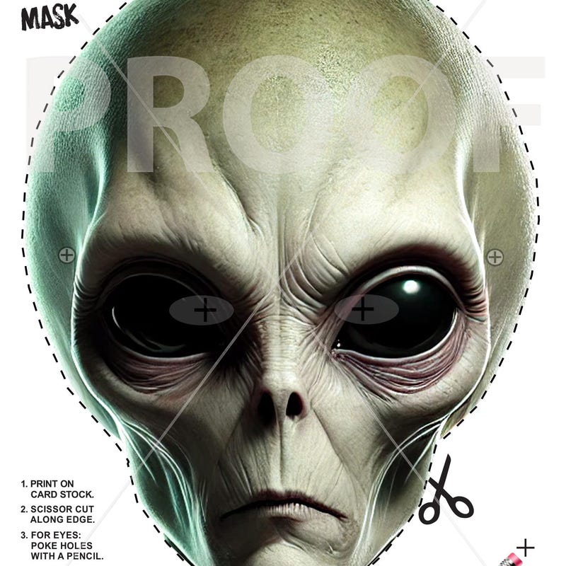 Alien Mask - Etsy