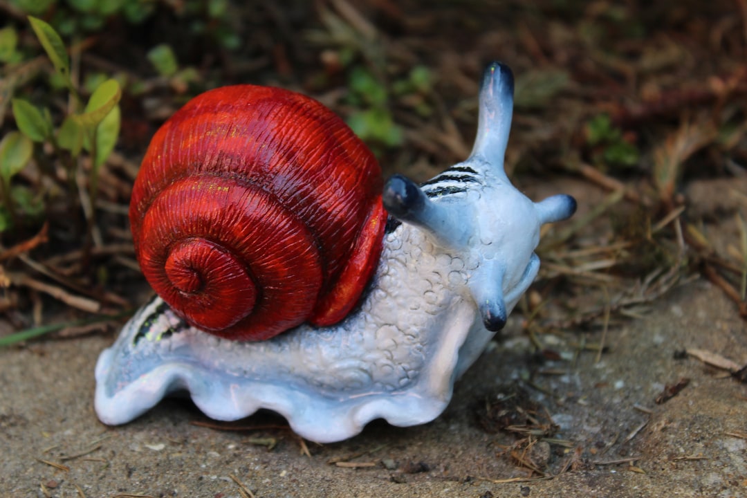 Jolly Snail Handmade Polymer Clay Statue | Cute Red Mollusc One of a ...