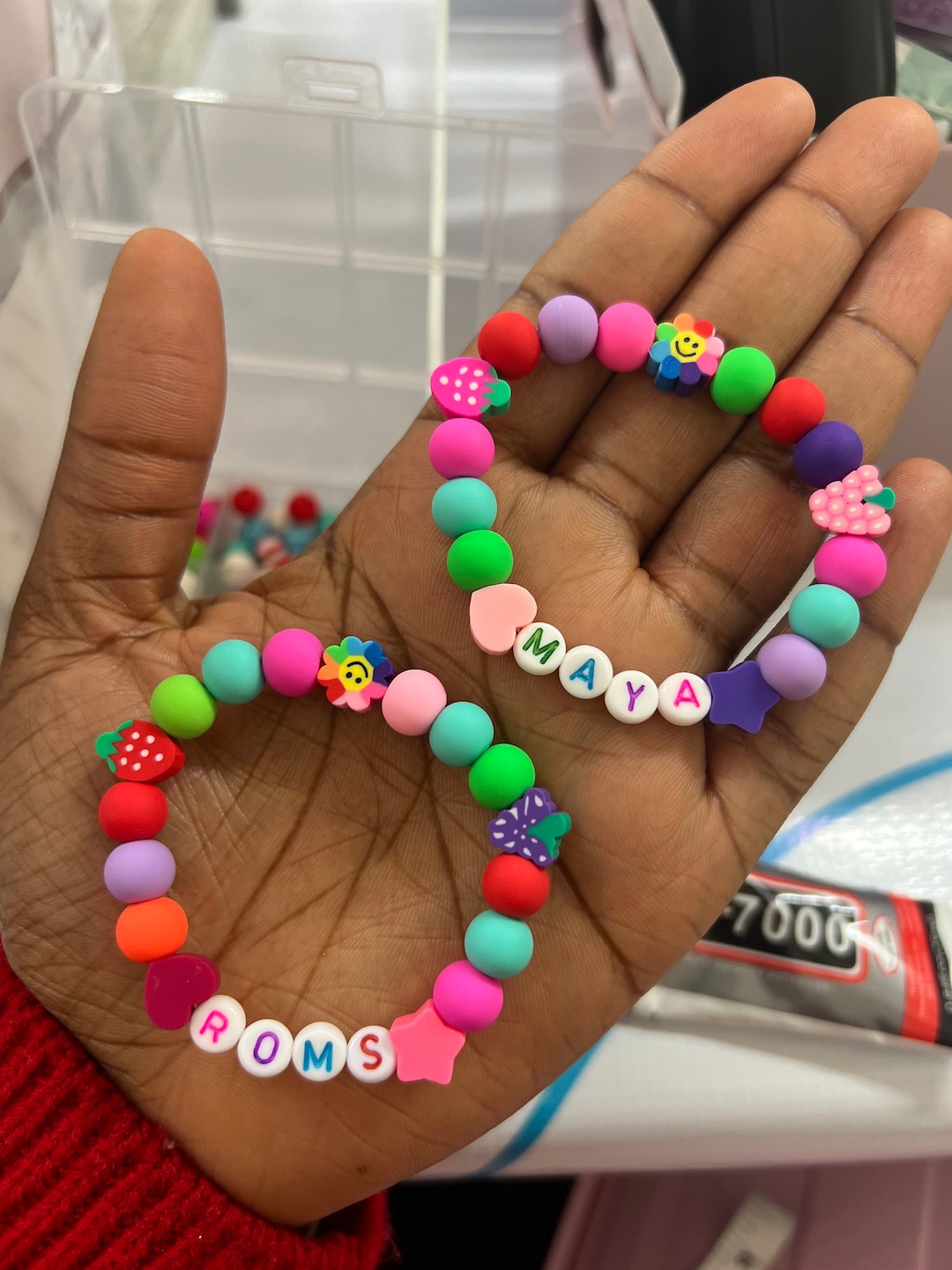 Bright, Fun, Colourful Rainbow Silicone Bracelets, Handmade ...