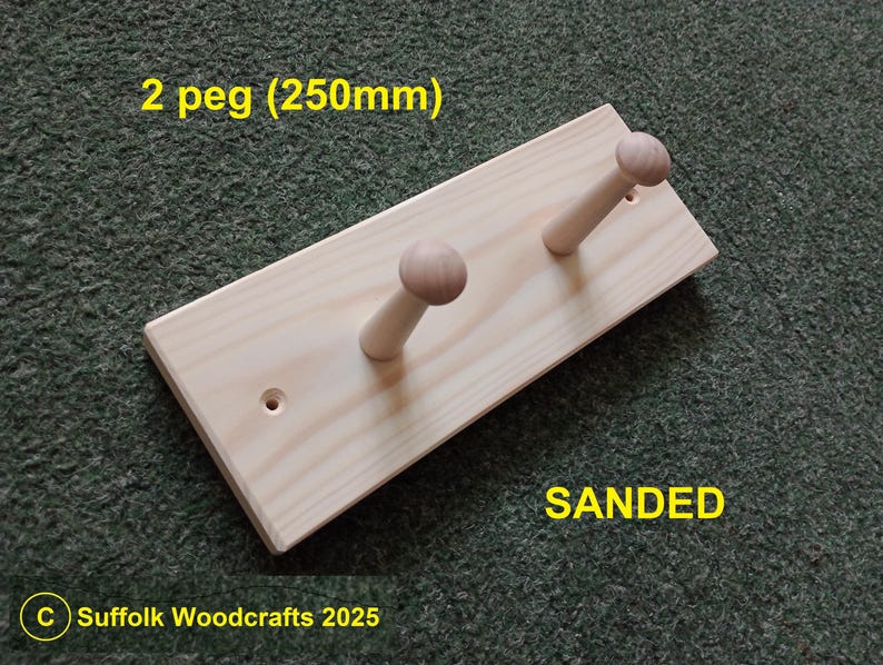 Shaker Style Coat Peg Rack (choice of Sizes) - Etsy UK