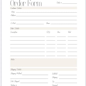 Pink Craft Fair Planner, Craft Show Templates, Inventory Sheet, Order ...