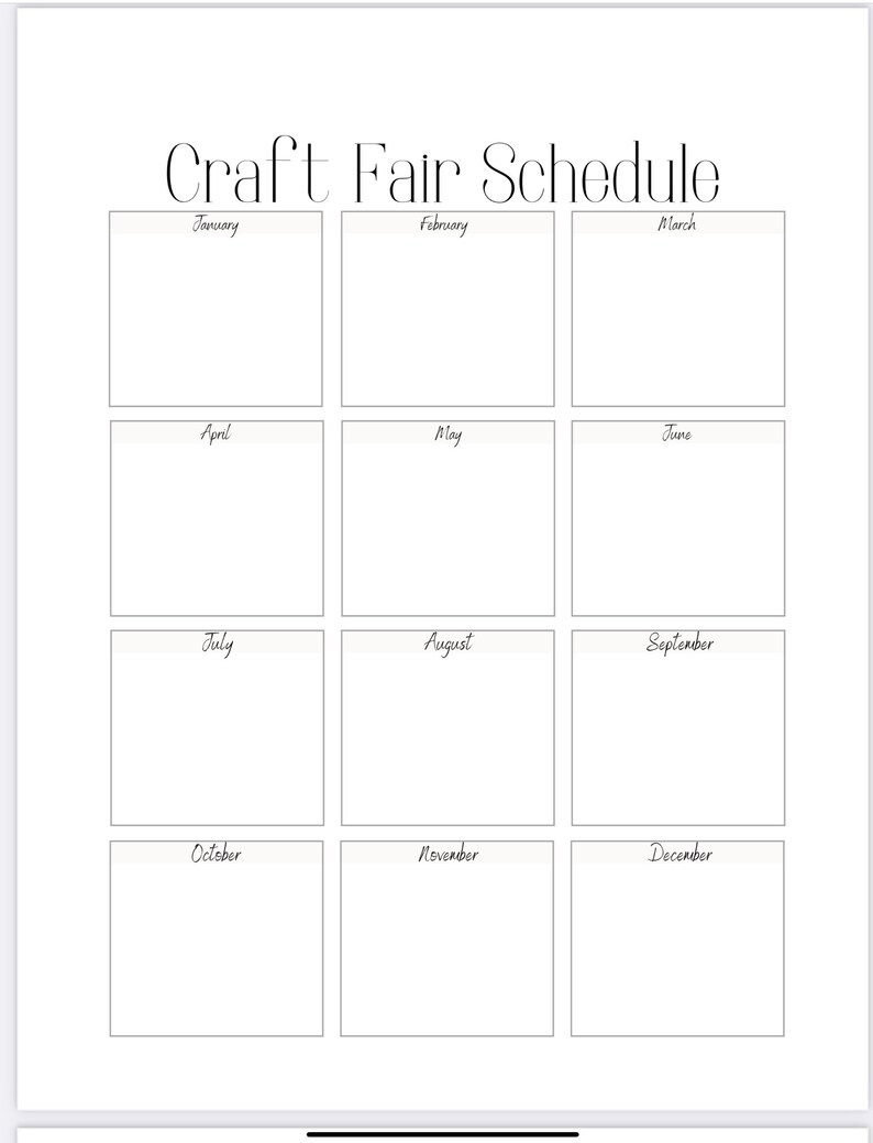 Pink Craft Fair Planner, Craft Show Templates, Inventory Sheet, Order ...