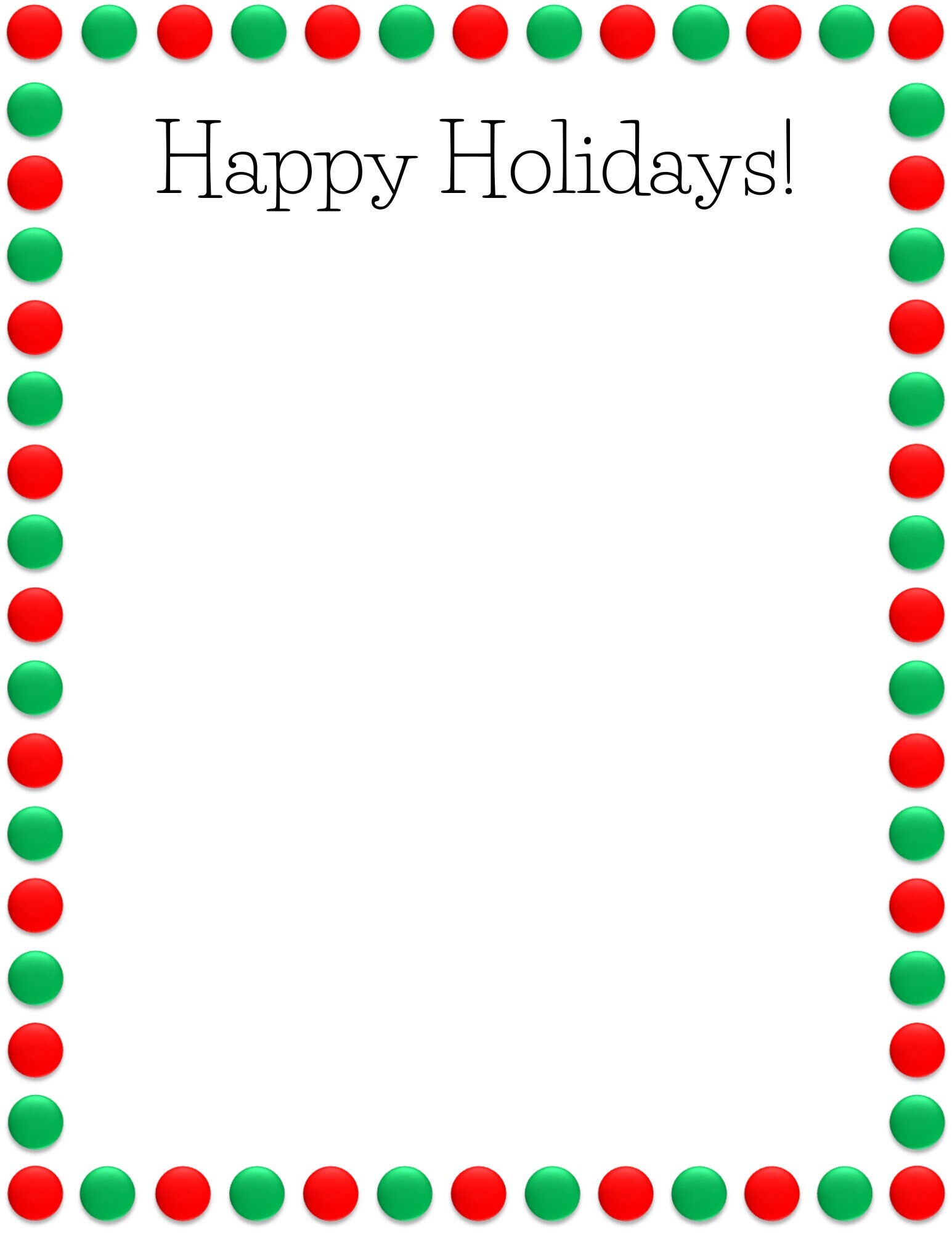 Printable Christmas Stationary, Christmas Letter Paper, Instant PDF ...