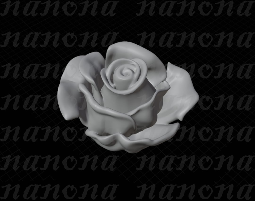 Rose Blooming 3D Print File, 3d Printing Model, DIY Valentine's Day ...