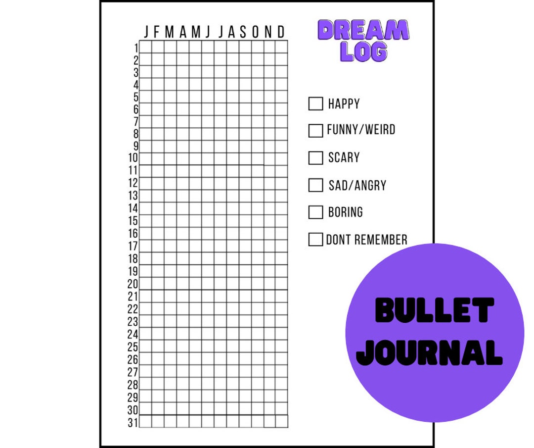 BULLET JOURNAL : DREAMS - Etsy