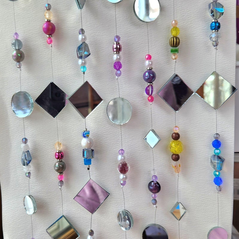 Beaded Mirror - Etsy