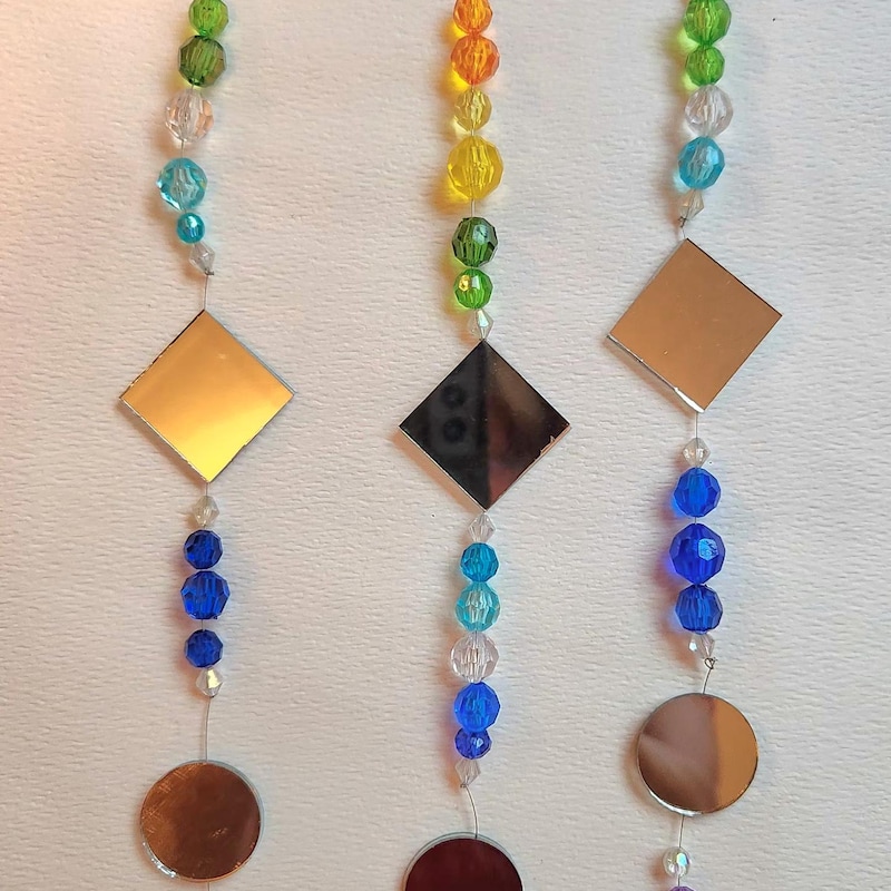 Beaded Mirror - Etsy