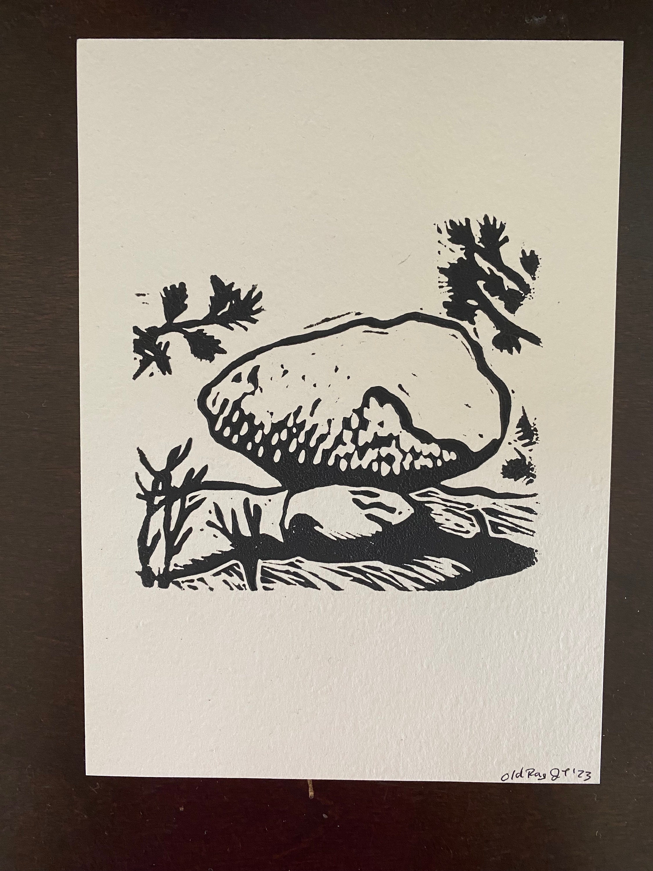 Old Rag Mountain Block Print - Etsy