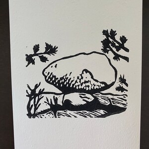Old Rag Mountain Block Print - Etsy