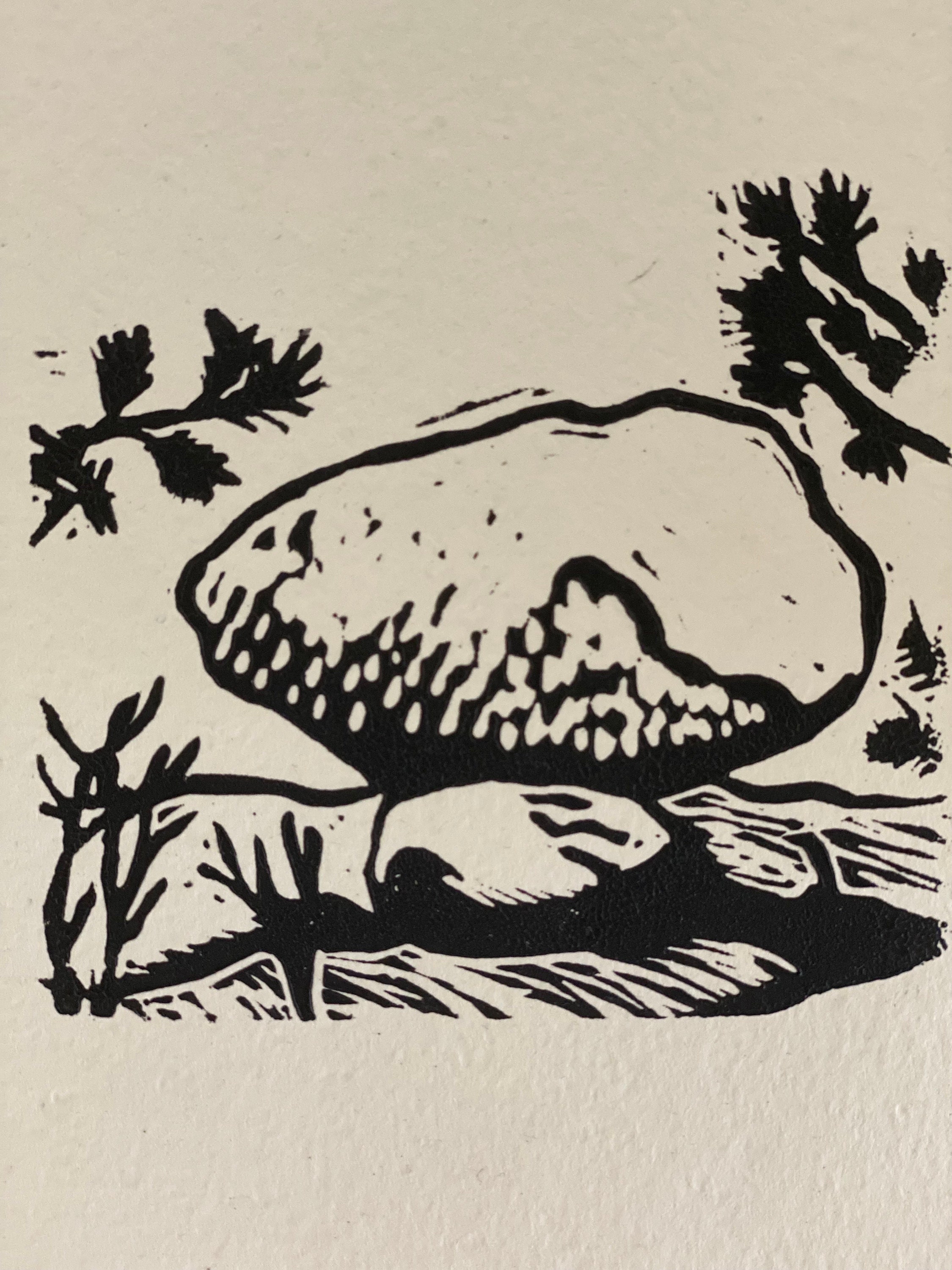 Old Rag Mountain Block Print - Etsy