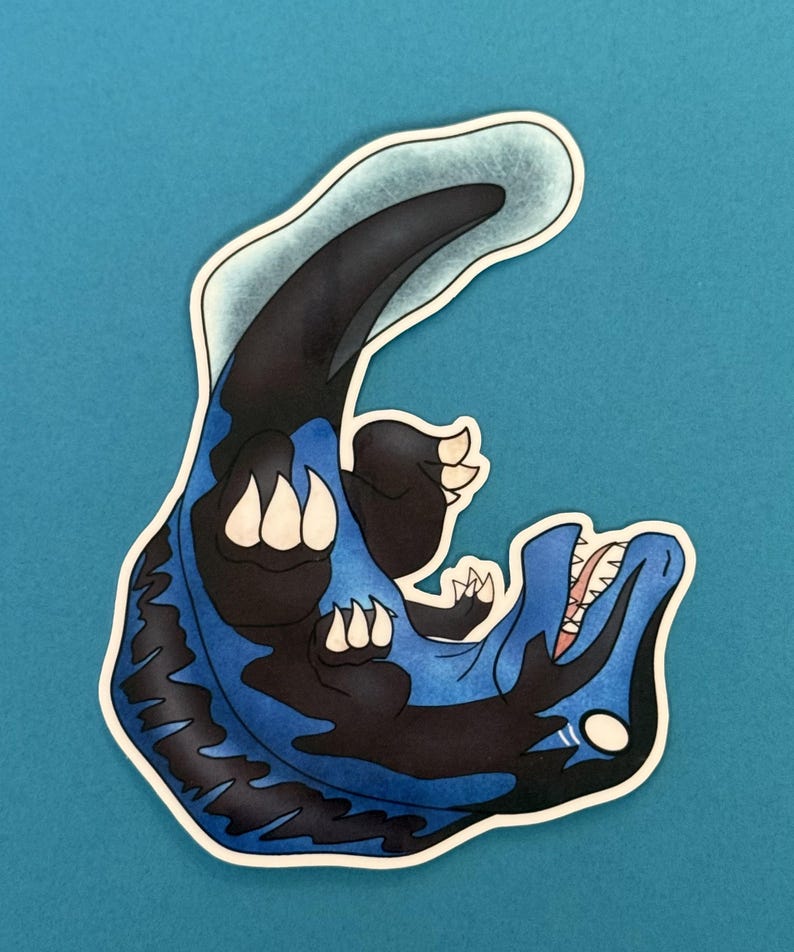Chibi Animal Stickers - Spinosaurus Stickers - Etsy