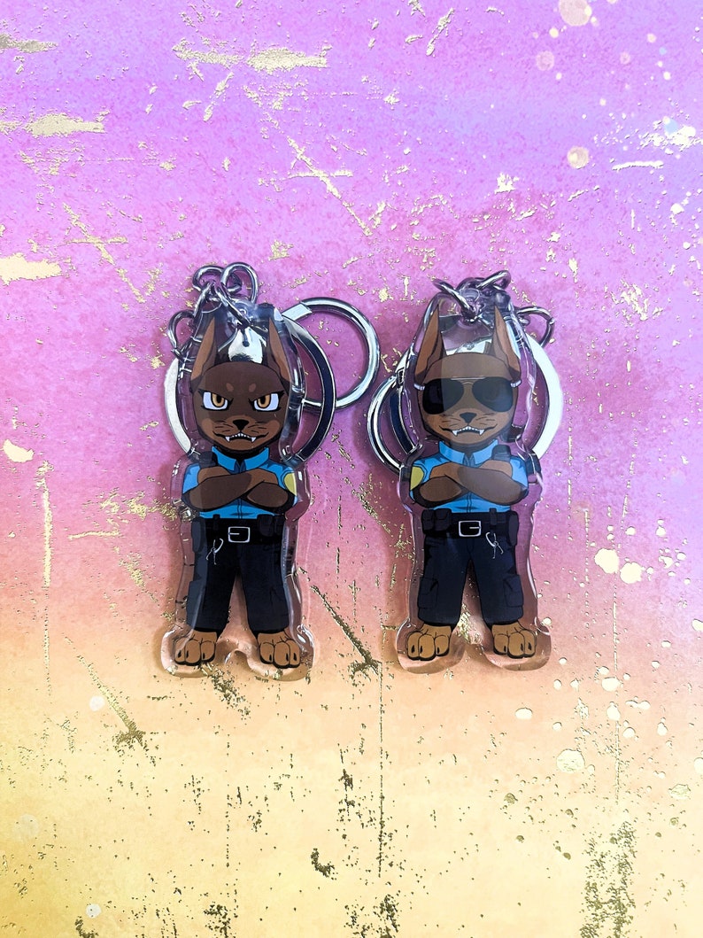 Police Officer - K9 - Keychains - Etsy