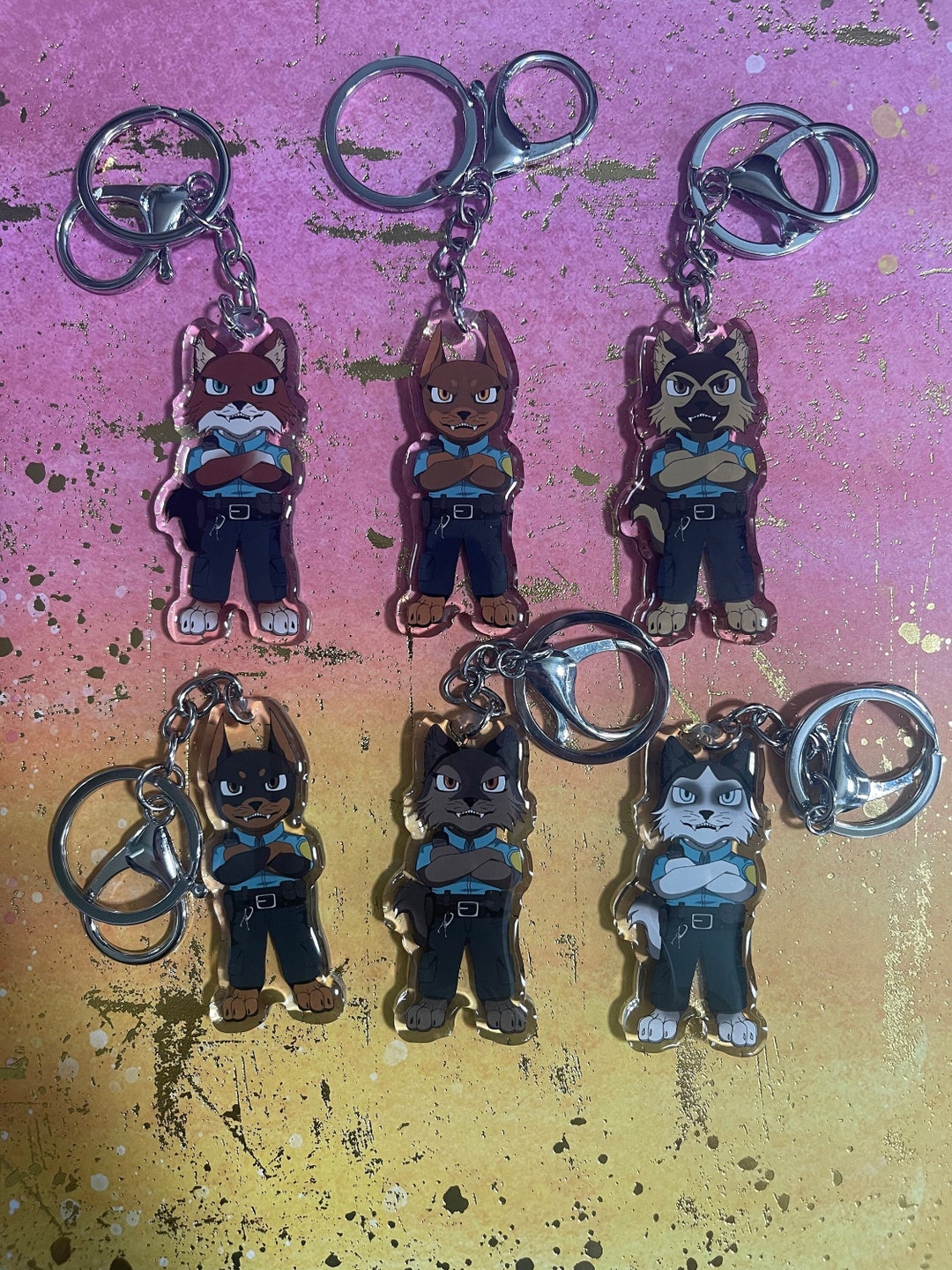 Police Officer - K9 - Keychains - Etsy