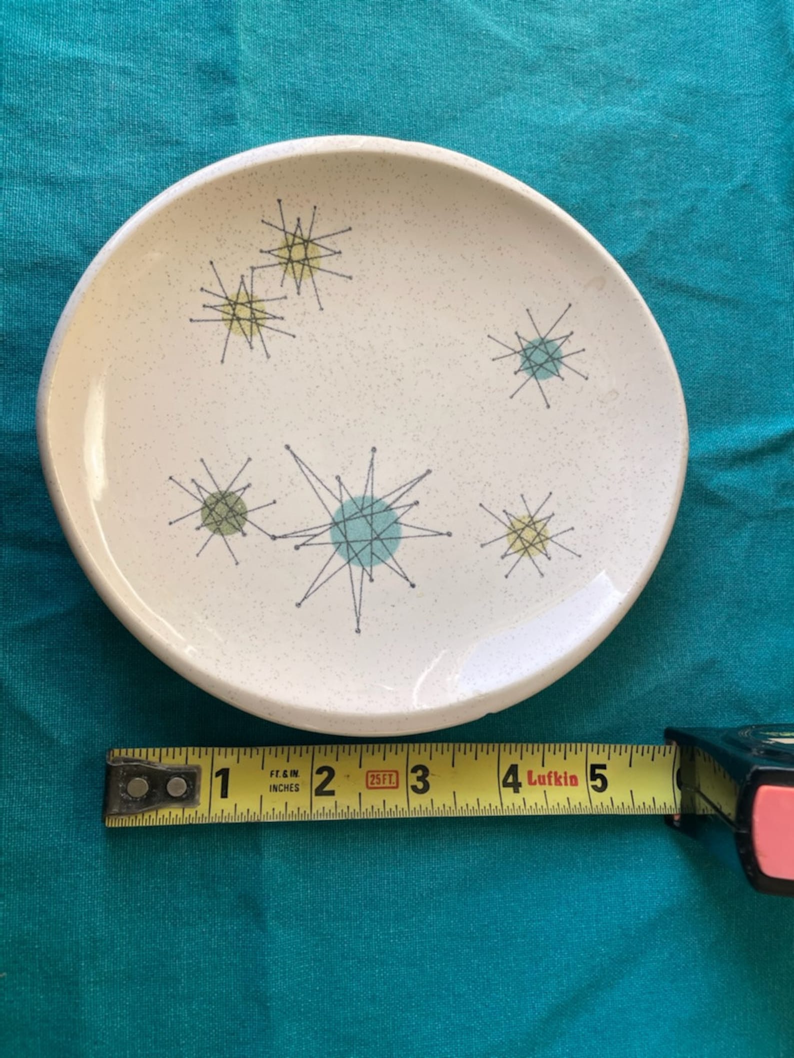 Vintage Mid Century Modern Franciscan Atomic Starburst Bread/butter ...