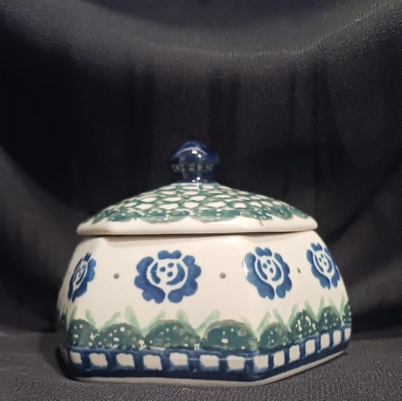 Vintage trinket dish lid Gem