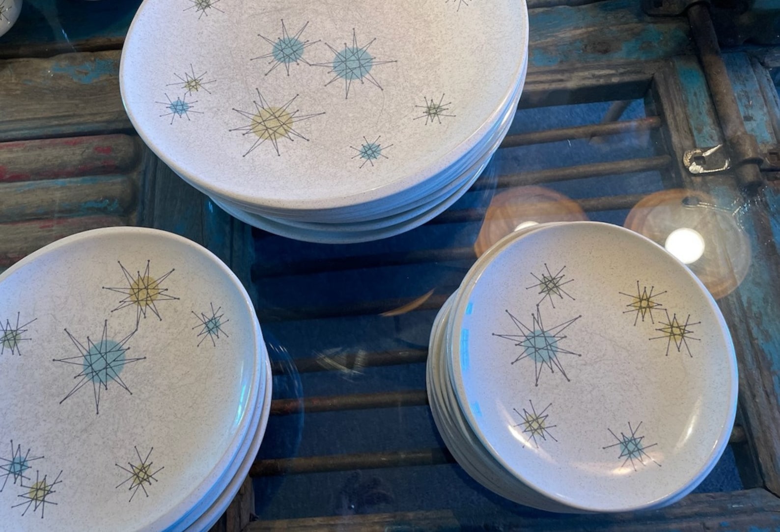 Vintage Mid Century Modern Franciscan Atomic Starburst Bread/butter ...