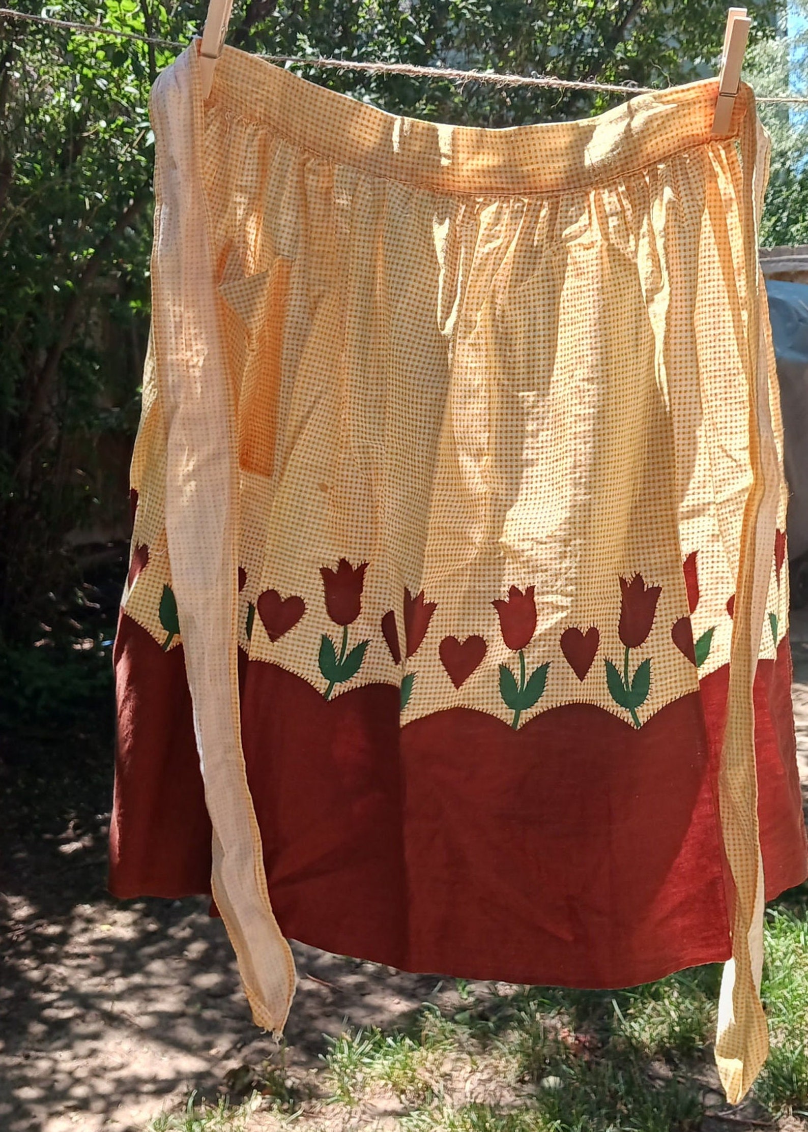 Vintage Half Aprons; Small Apron Strings - Etsy