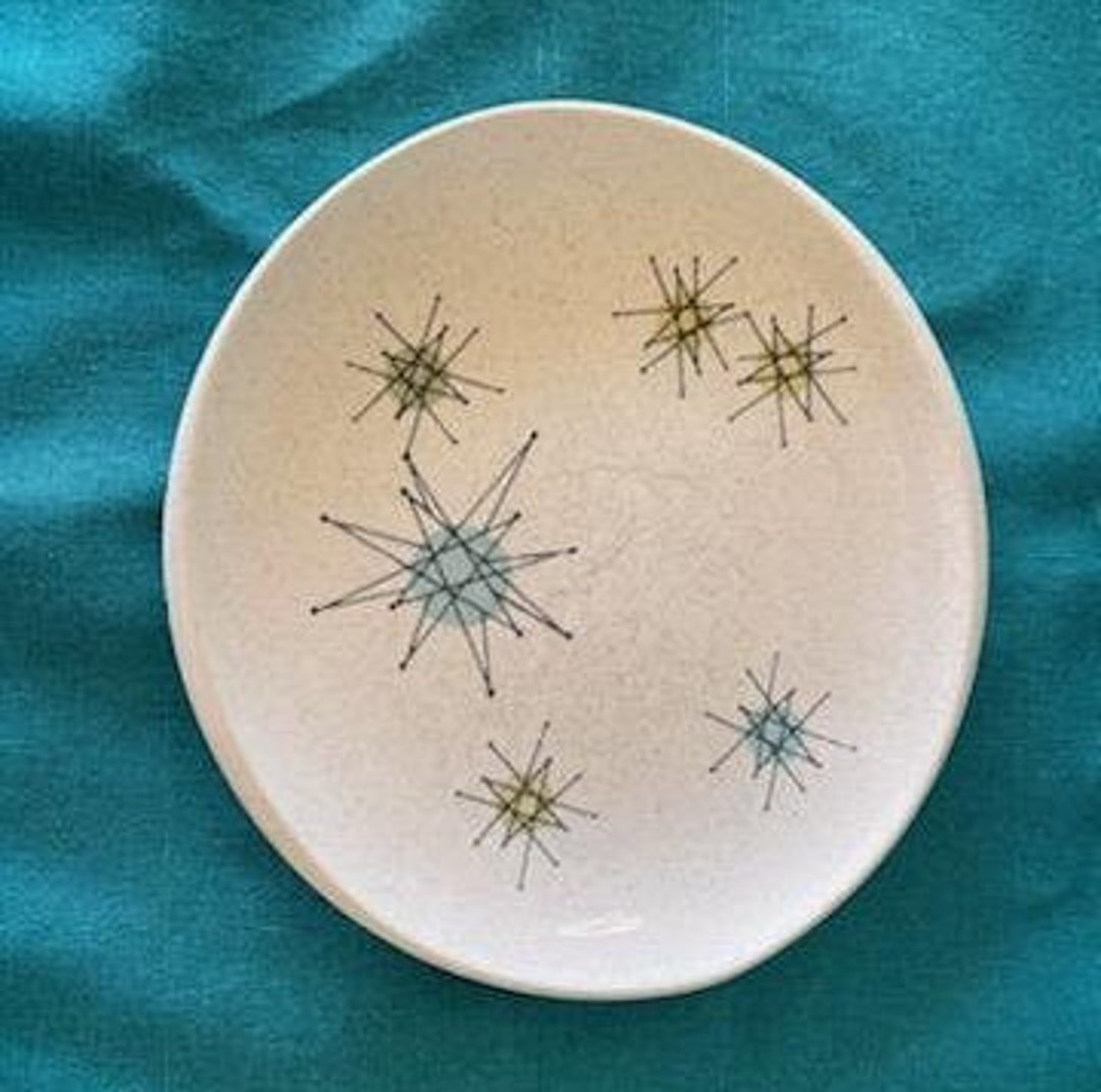 Vintage Mid Century Modern Franciscan Atomic Starburst Bread/butter ...