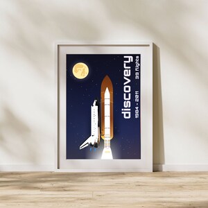 NASA Space Shuttle Poster, Space Shuttle Print, Space Shuttle Art, NASA ...