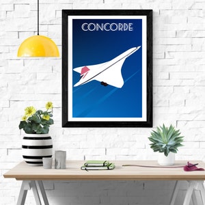 Vintage Concorde Poster: British Airways Aviation Wall Art - Etsy