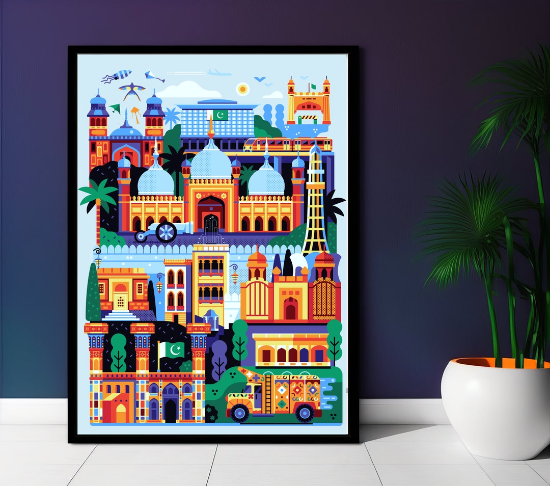 Lahore Wall Decor, Lahore Poster, Lahore Wall Art, Lahore Photo ...