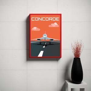 Vintage Concorde Poster: British Airways Aviation Wall Art - Etsy