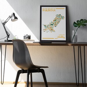 Pakistan Map Poster, Pakistan Poster, Pakistan Wall Art, Pakistani Art ...