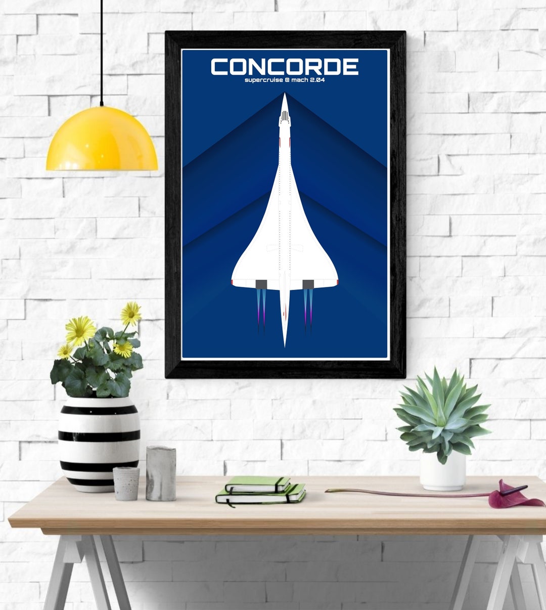 Vintage Concorde Poster, British Airways Wall Art, Aviation Poster ...