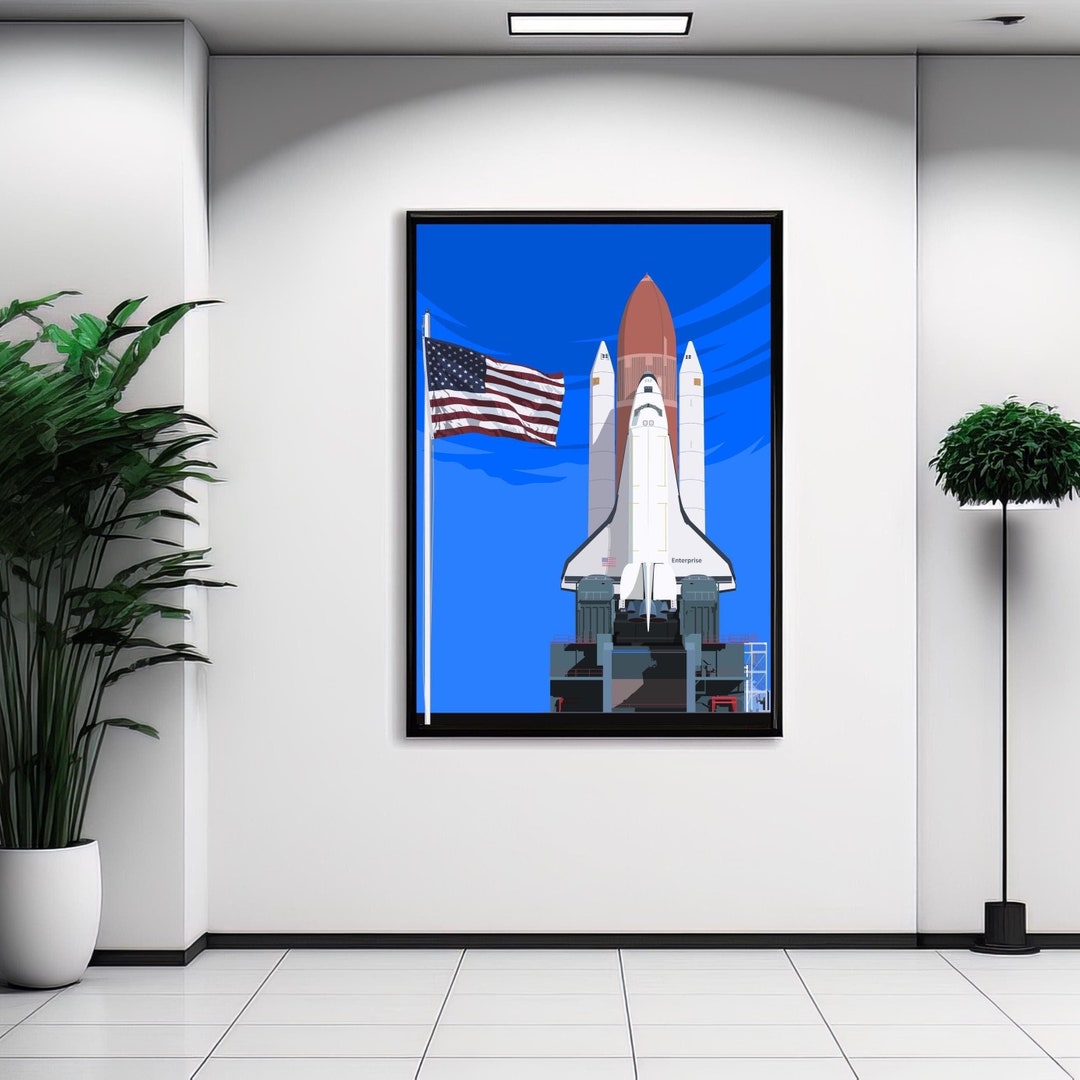 NASA Space Shuttle Poster, Space Shuttle Print, Space Shuttle Art, NASA ...