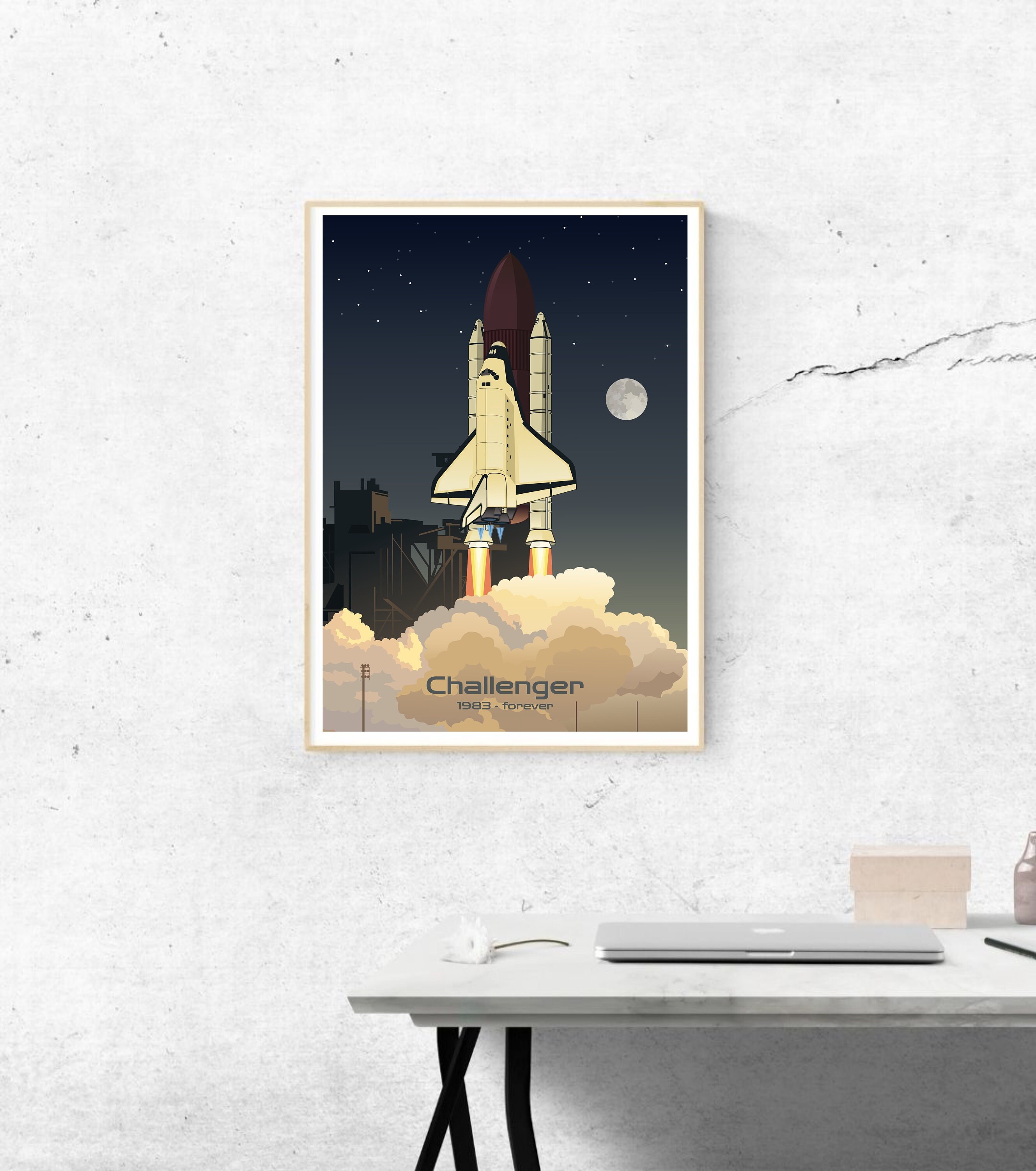 NASA Space Shuttle Poster, Space Shuttle Print, Space Shuttle Art, NASA ...