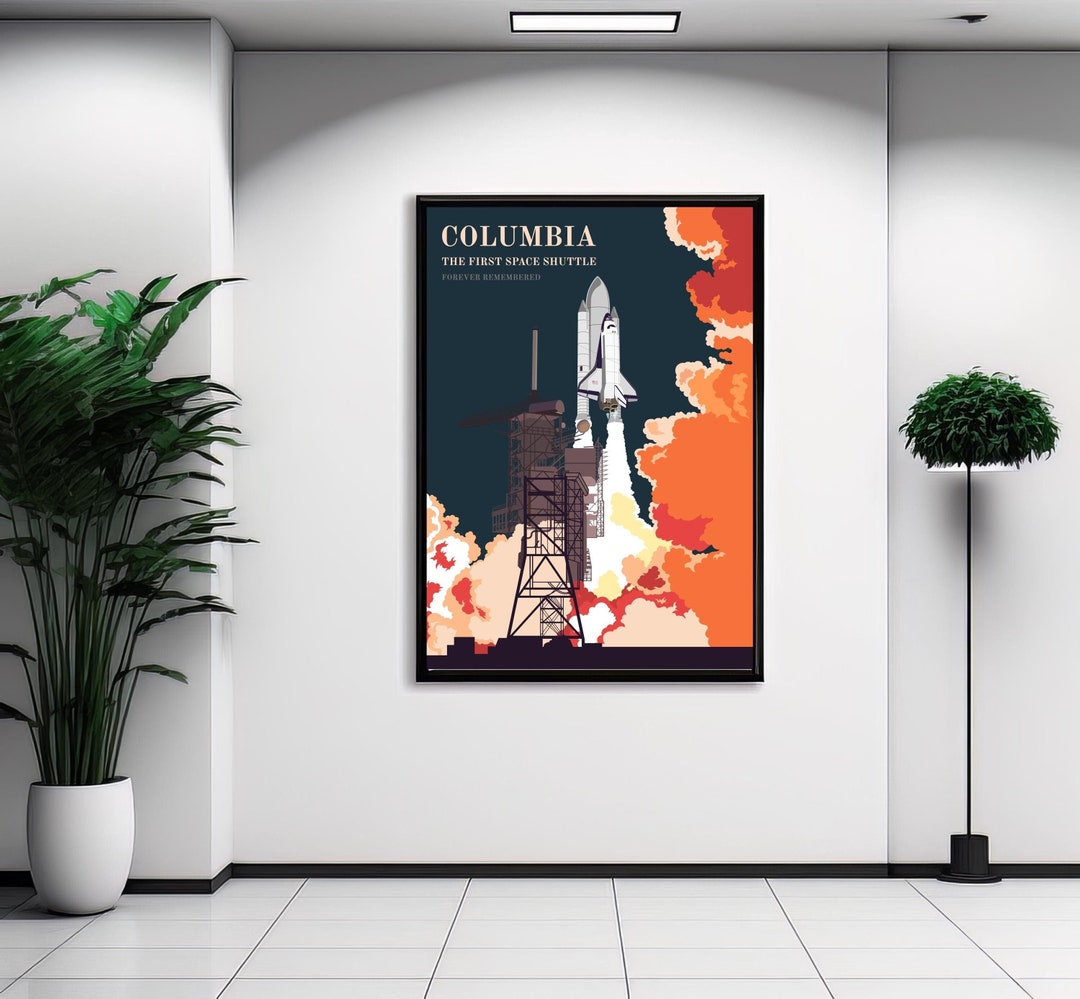NASA Space Shuttle Poster, Space Shuttle Print, Space Shuttle Art, NASA ...