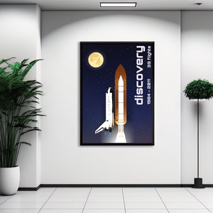 NASA Space Shuttle Poster, Space Shuttle Print, Space Shuttle Art, NASA ...