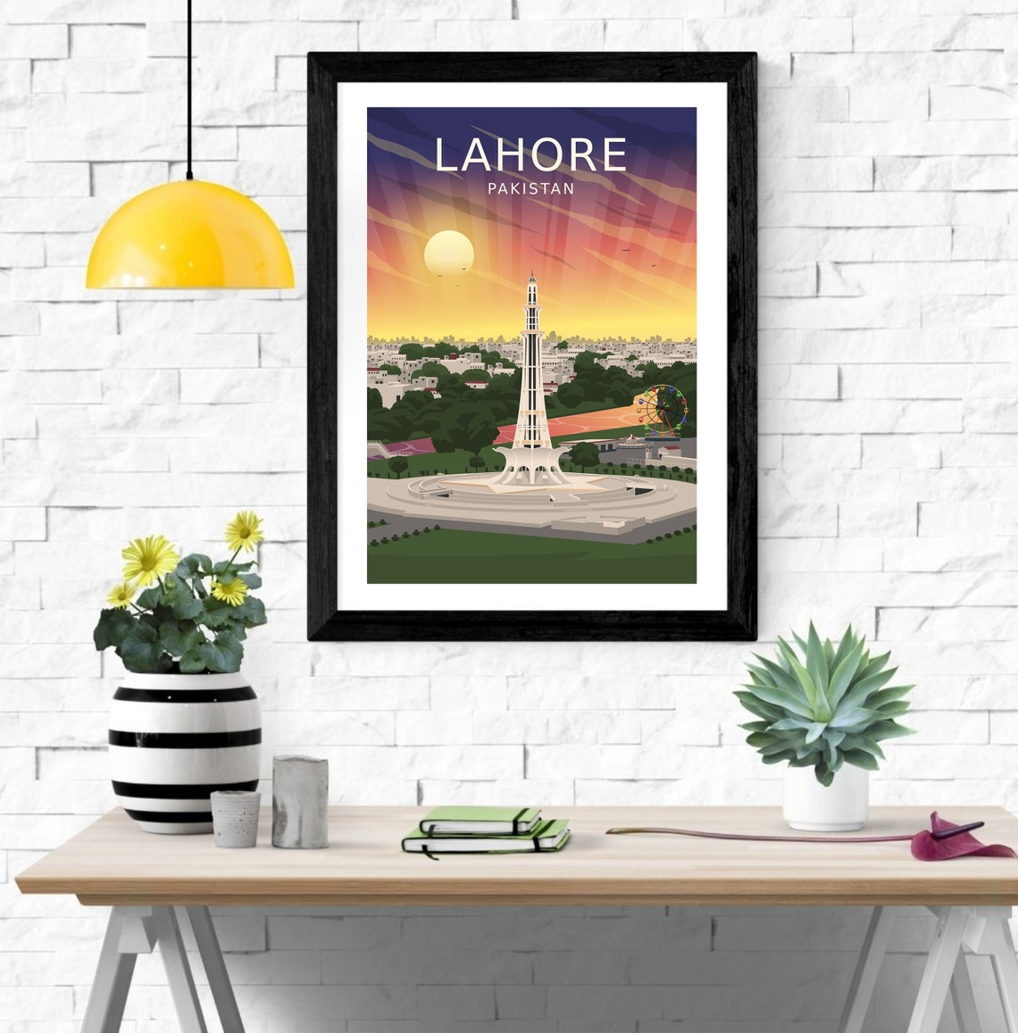 Pakistan Wall Art, Lahore Poster, Pakistan Art, Punjab Lahore Sunset ...