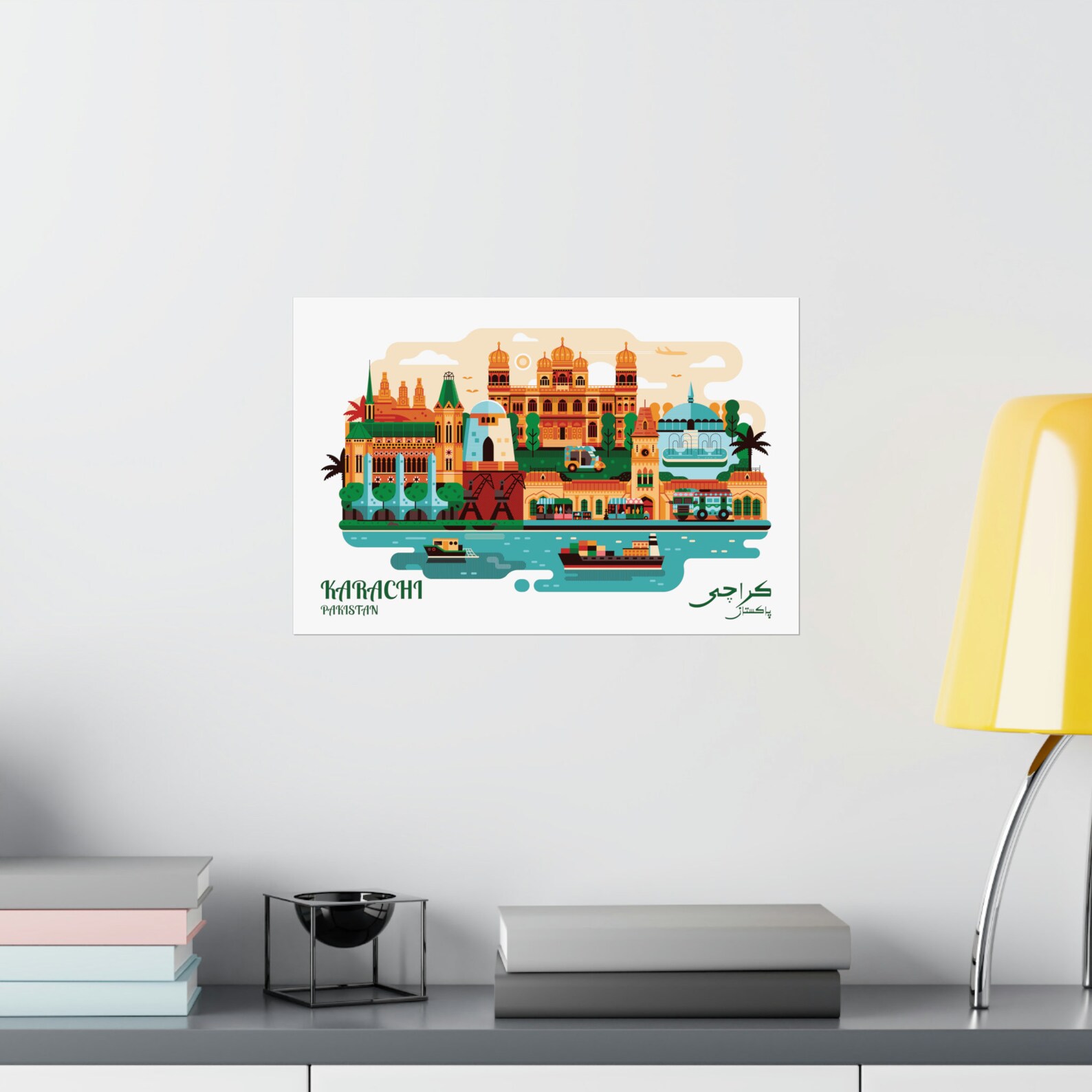 Karachi Wall Art Karachi Poster Pakistan Art Karachi - Etsy