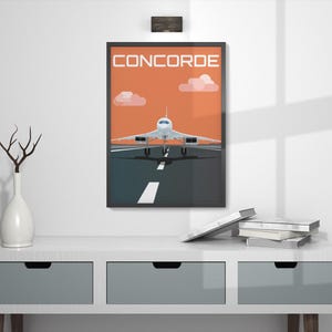 Vintage Concorde Poster: British Airways Aviation Wall Art - Etsy