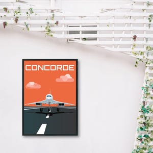 Vintage Concorde Poster: British Airways Aviation Wall Art - Etsy