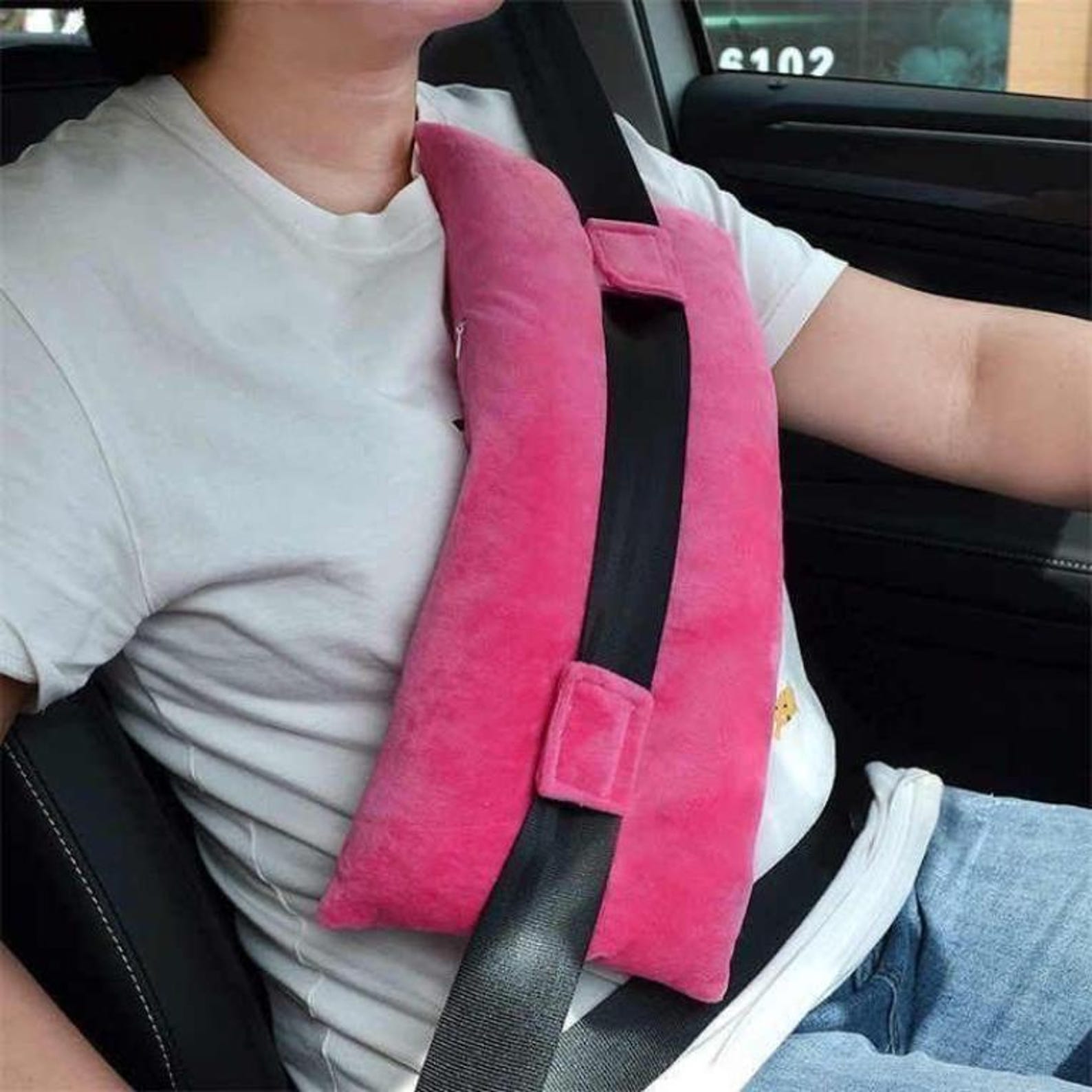 Mastectomy Pillow Post Surgery Seat Belt Pillow Cushions Pads Protector ...