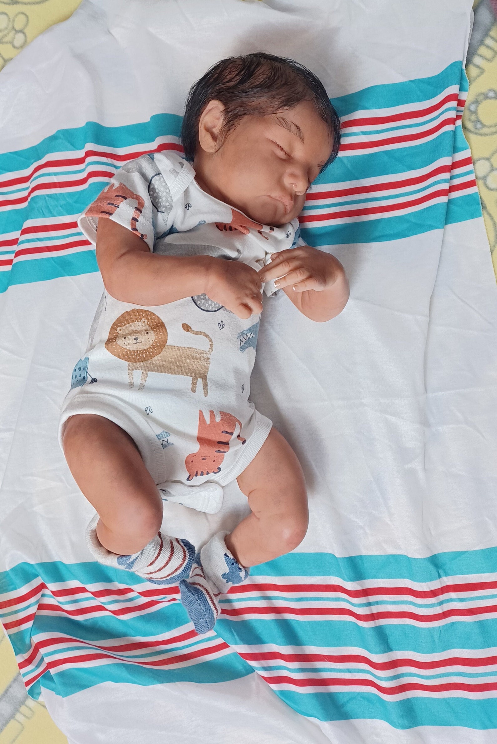 17 Reborn Baby. Soft Cloth Body Hand Painted Rooted - Etsy