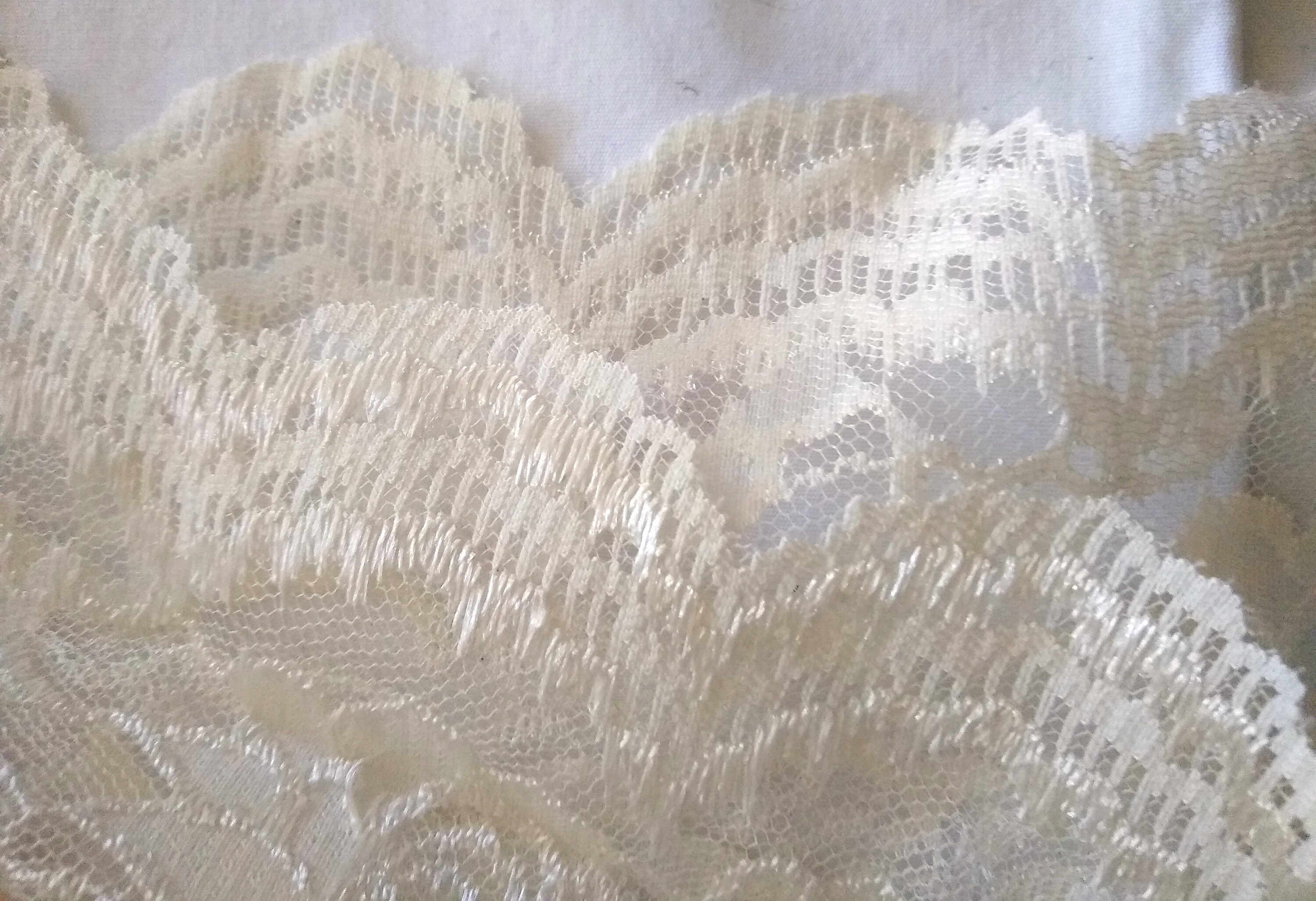 Ivory Galloon Lace Double Edge Scallop Shiny One Yard 13inches X 60 Wide - Etsy