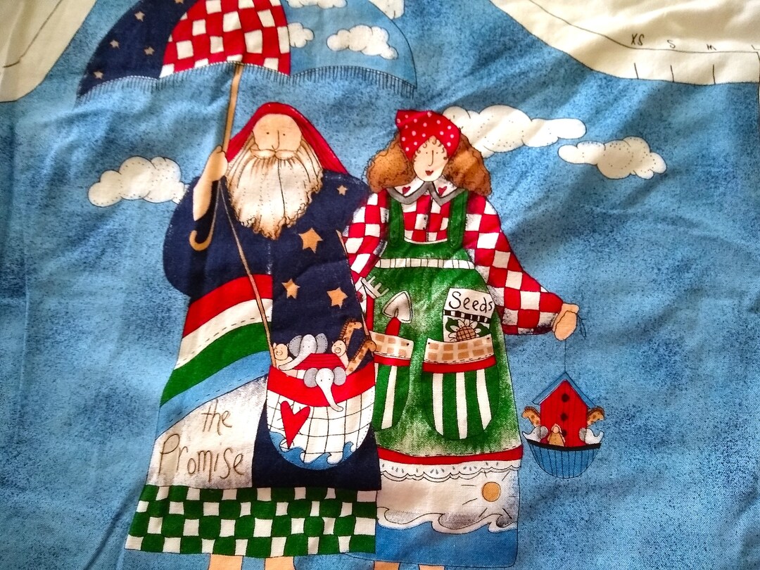 Alma Lynn Noah's Ark Vest Panel Cotton Fabric OOP 36 X - Etsy