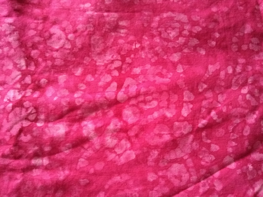 Pink Batik Fabric. OOP by the Half Yard or Fat Quarter, Pink on Pink ...