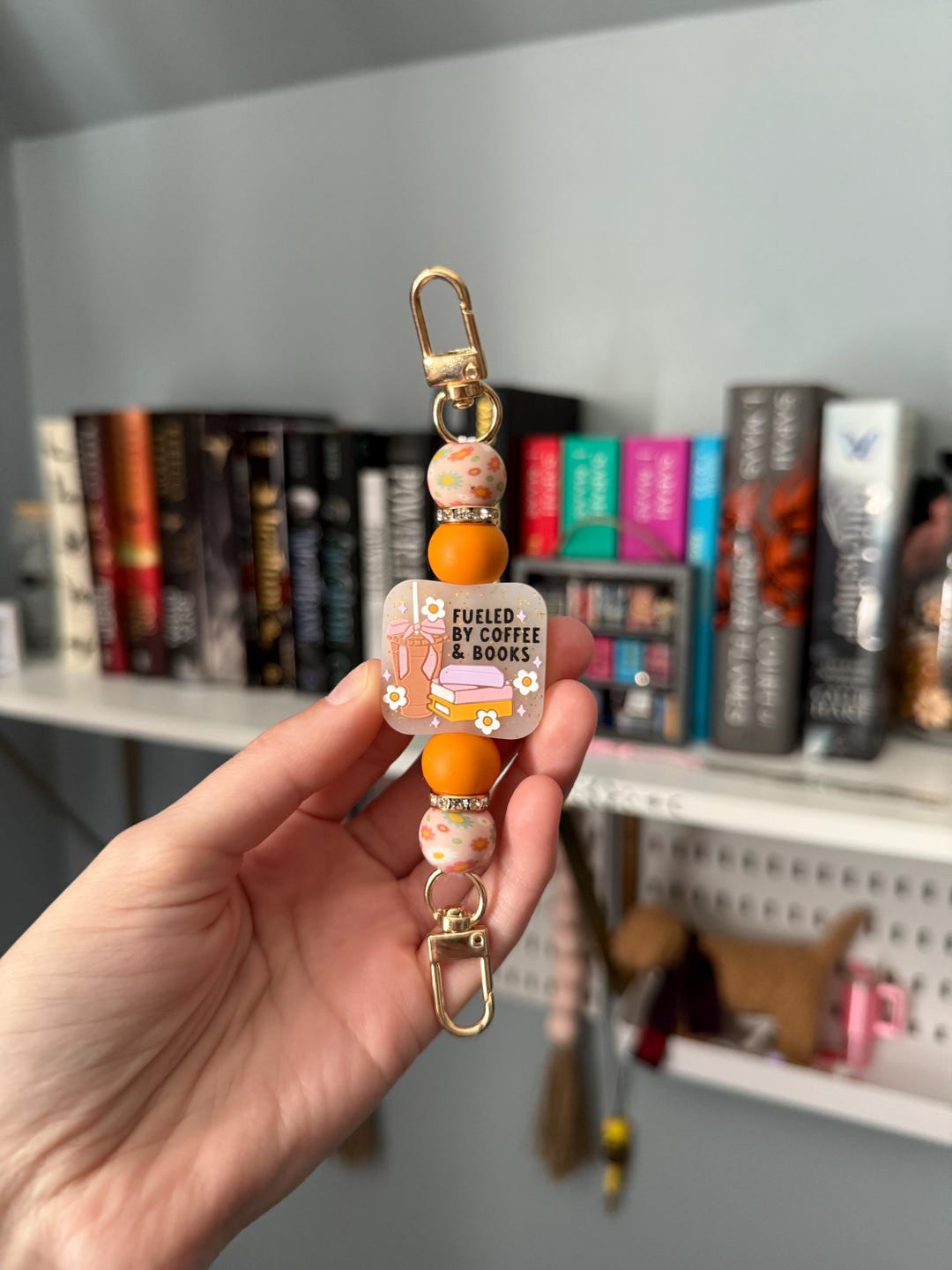 Coffee & Books Kindle Strap | Interchangeable | Silicone Beaded ...