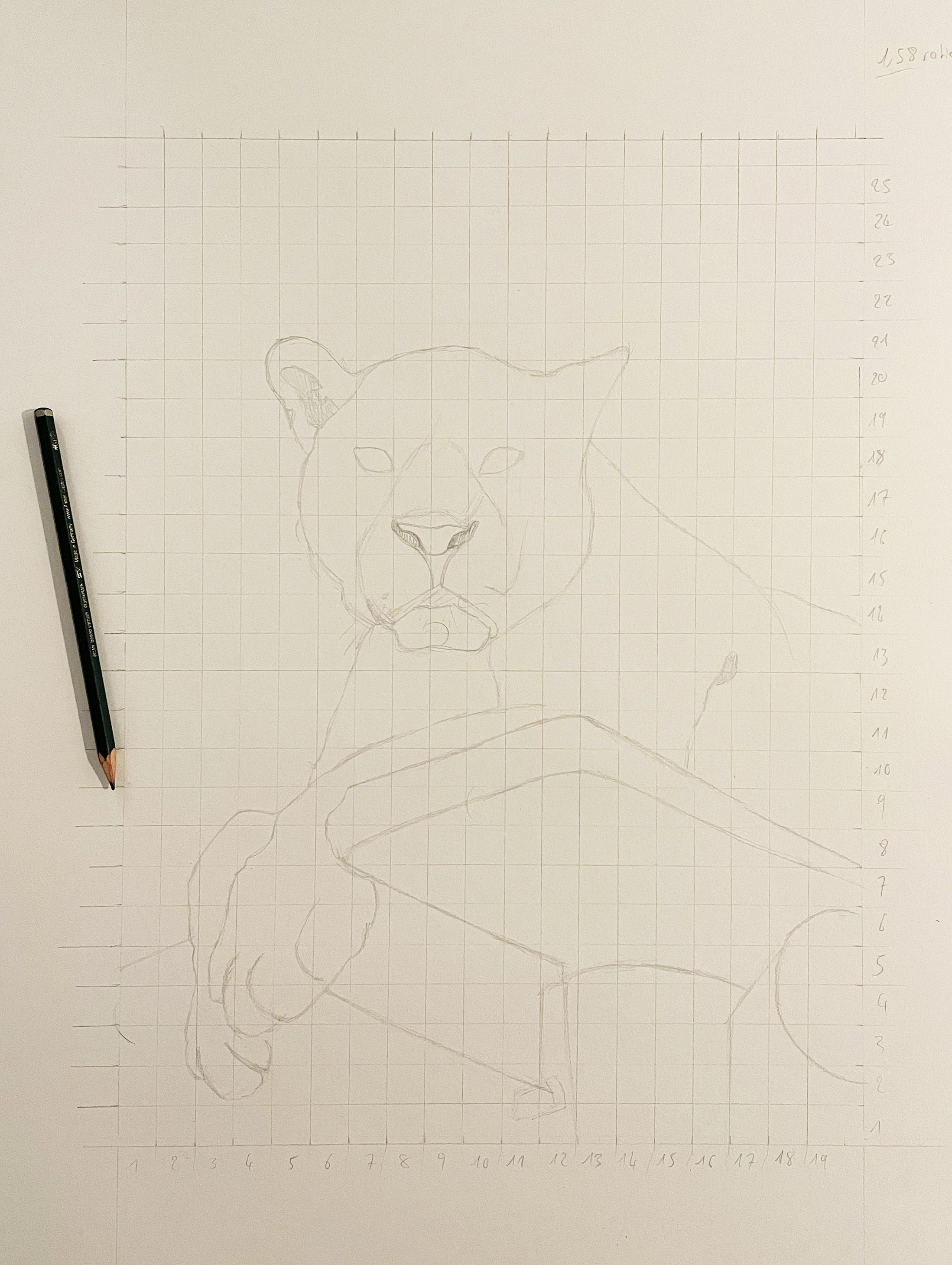 Animal Poster | Art Print | Leopard Drawing | Pencil Drawing | Black ...